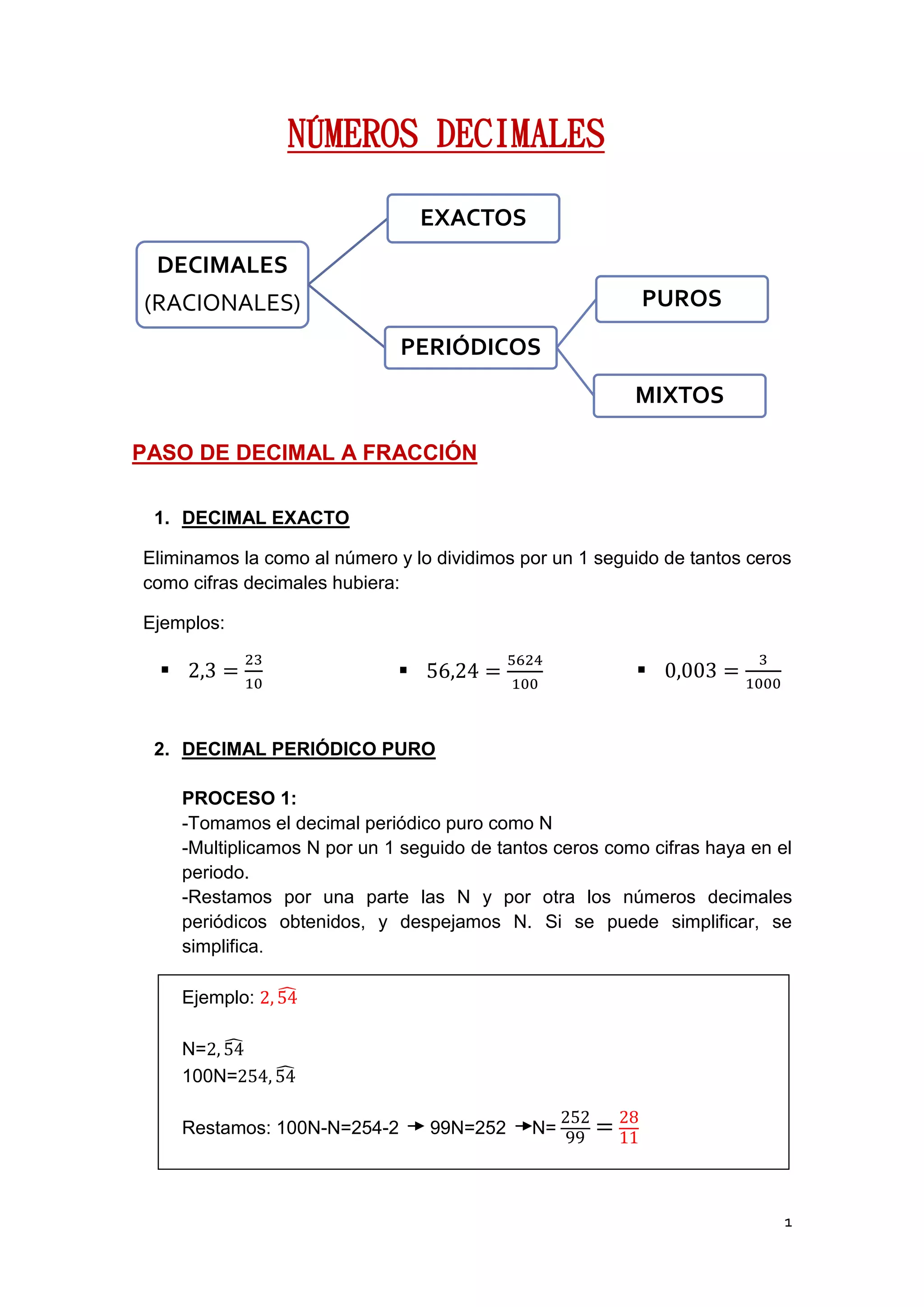 Números decimales | PDF