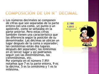 Números decimales | PPTX