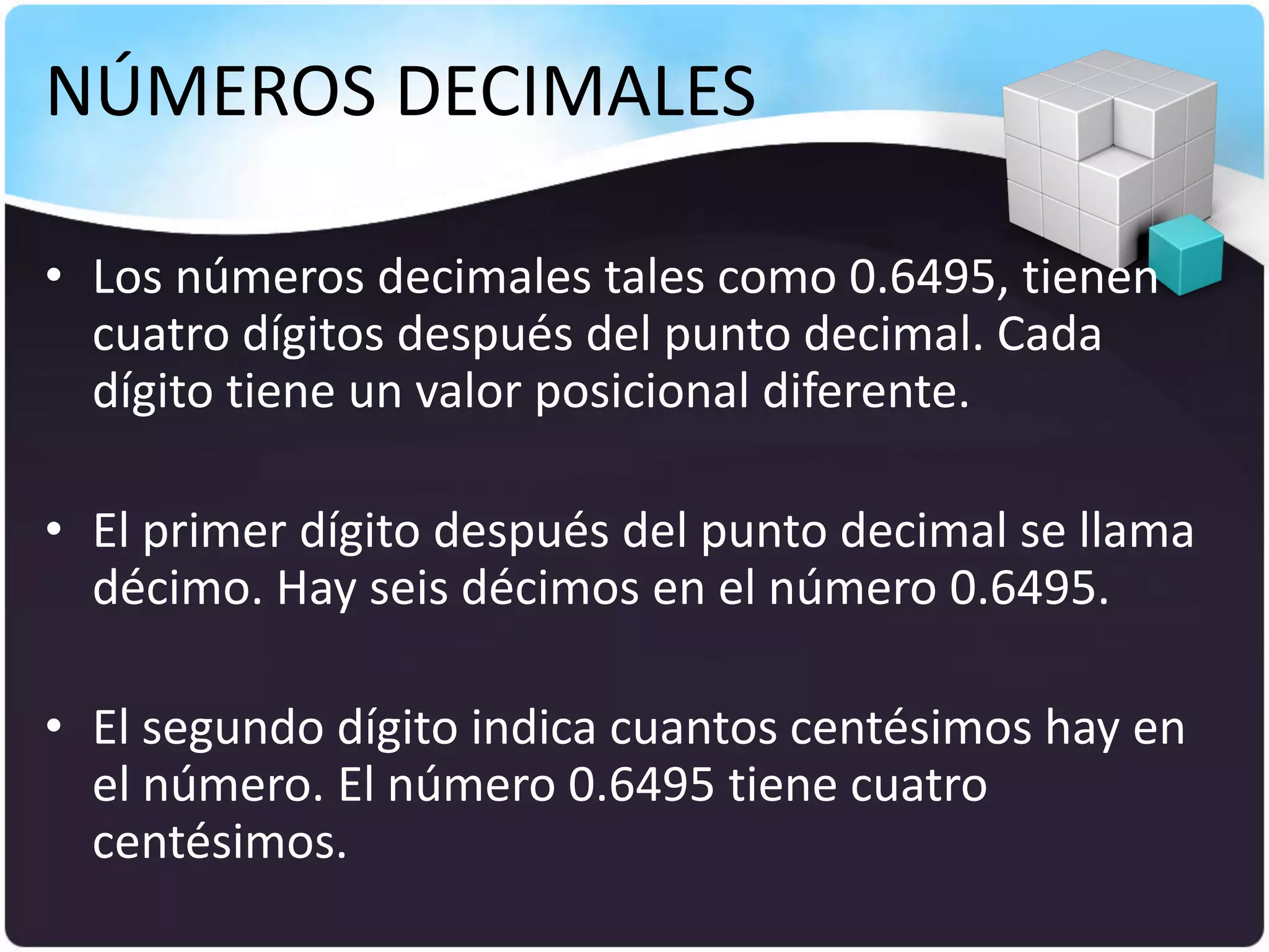Números Decimales | PDF