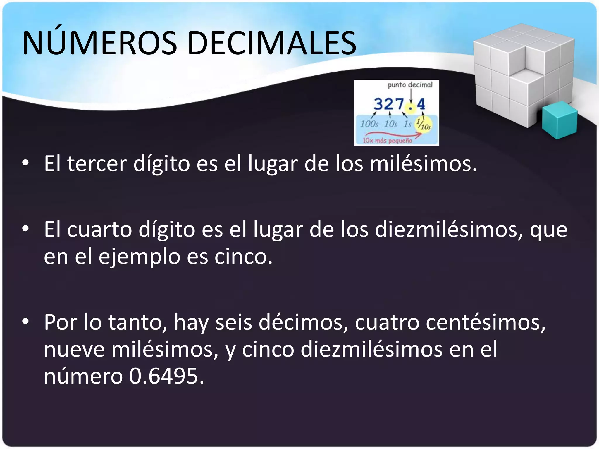 Números Decimales | PDF