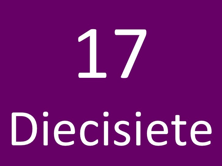Diecisiete