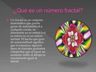 Números fractales | PPTX