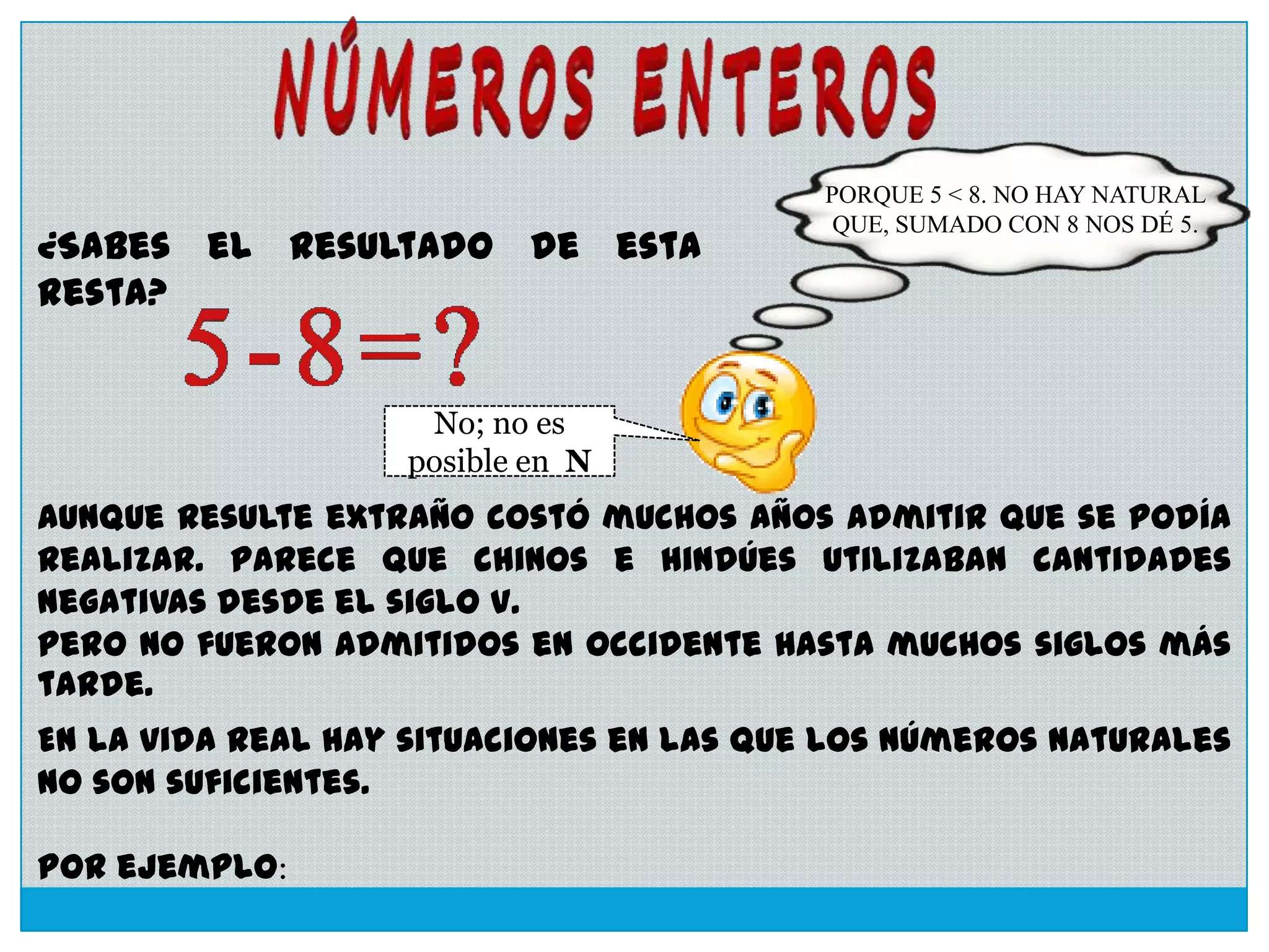 Conjunto de Números Enteros | PPTX