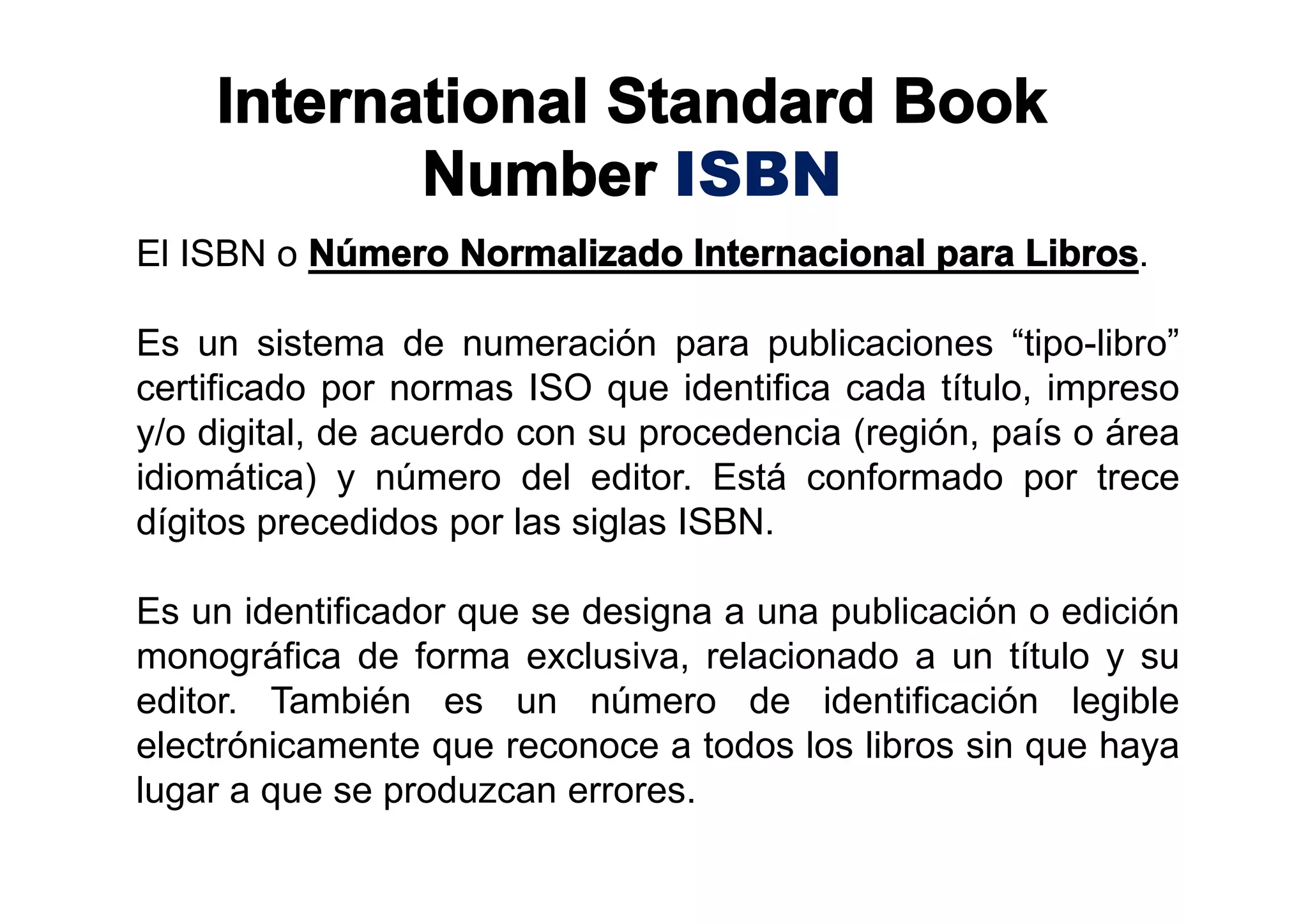 Números normalizados internacionales | PDF