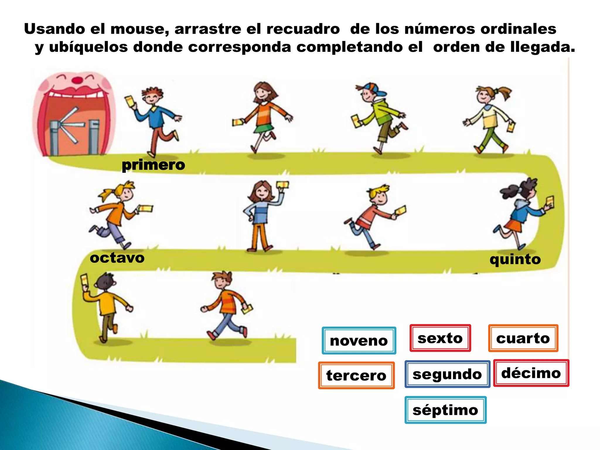 Números ordinales | PPTX