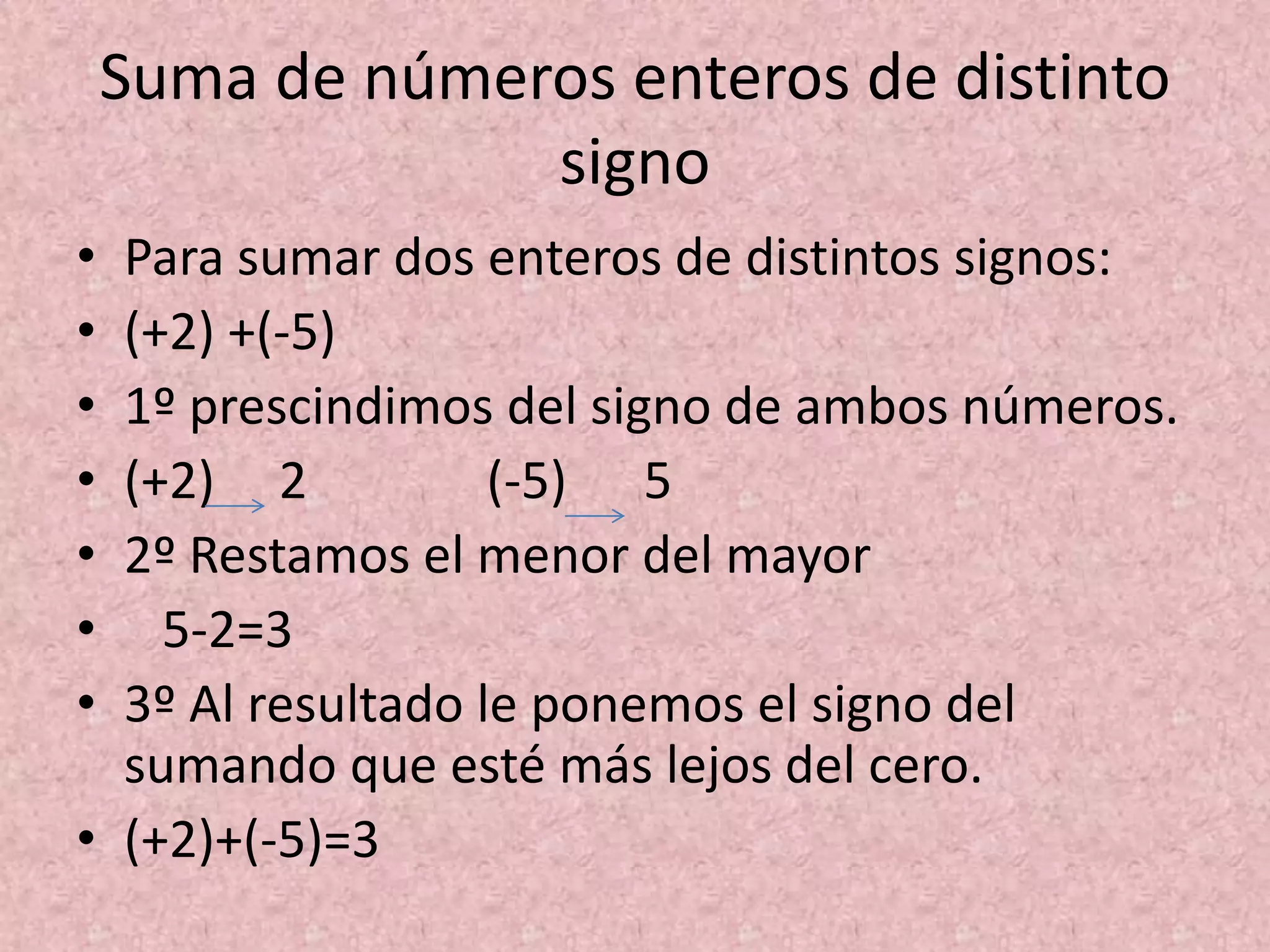 Tema 5 Números positivos y negativos | PPTX
