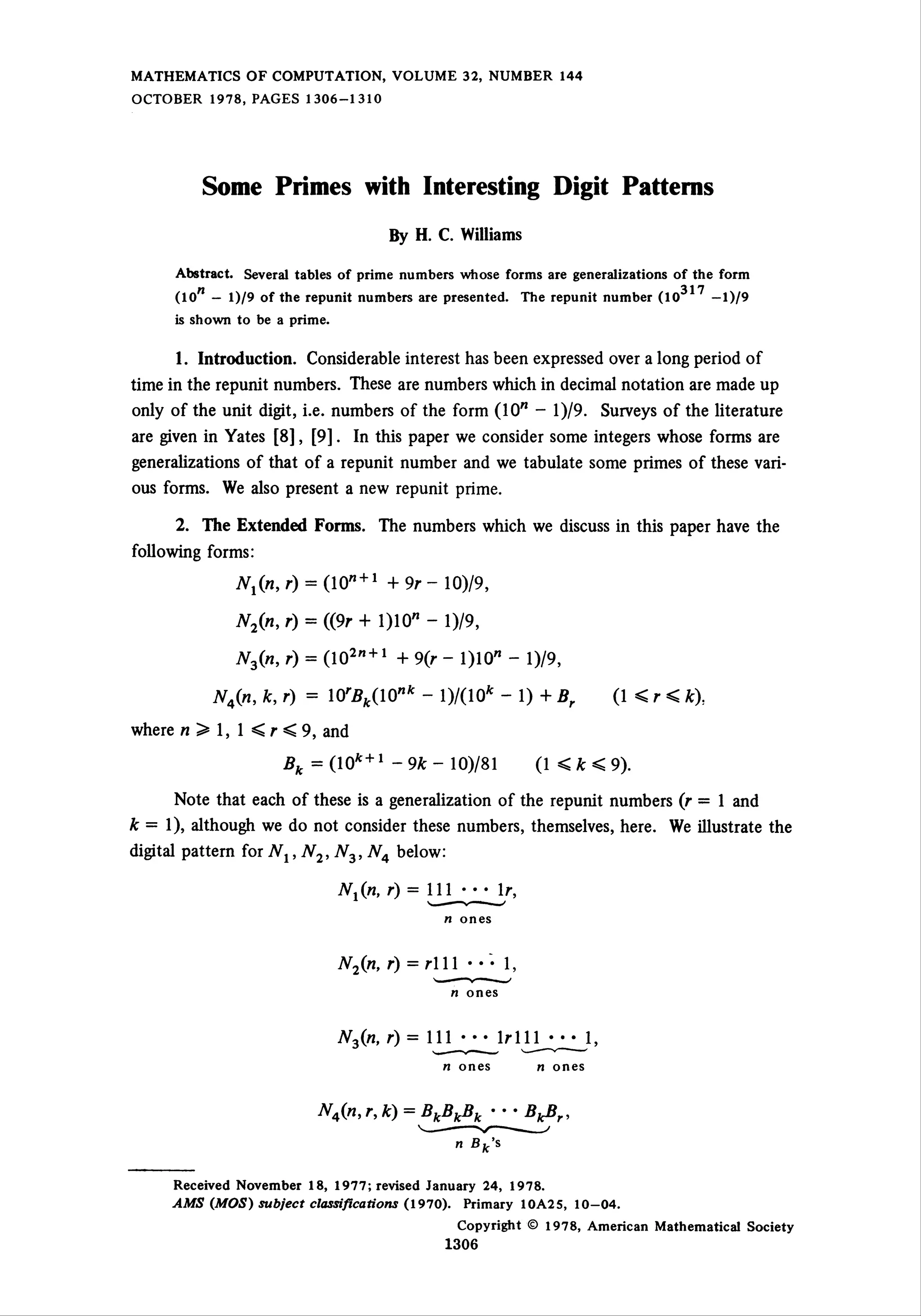 Números primos repunits | PDF