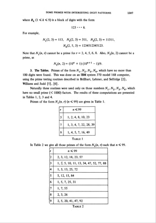 Números primos repunits | PDF