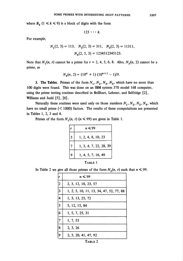 Números primos repunits | PDF