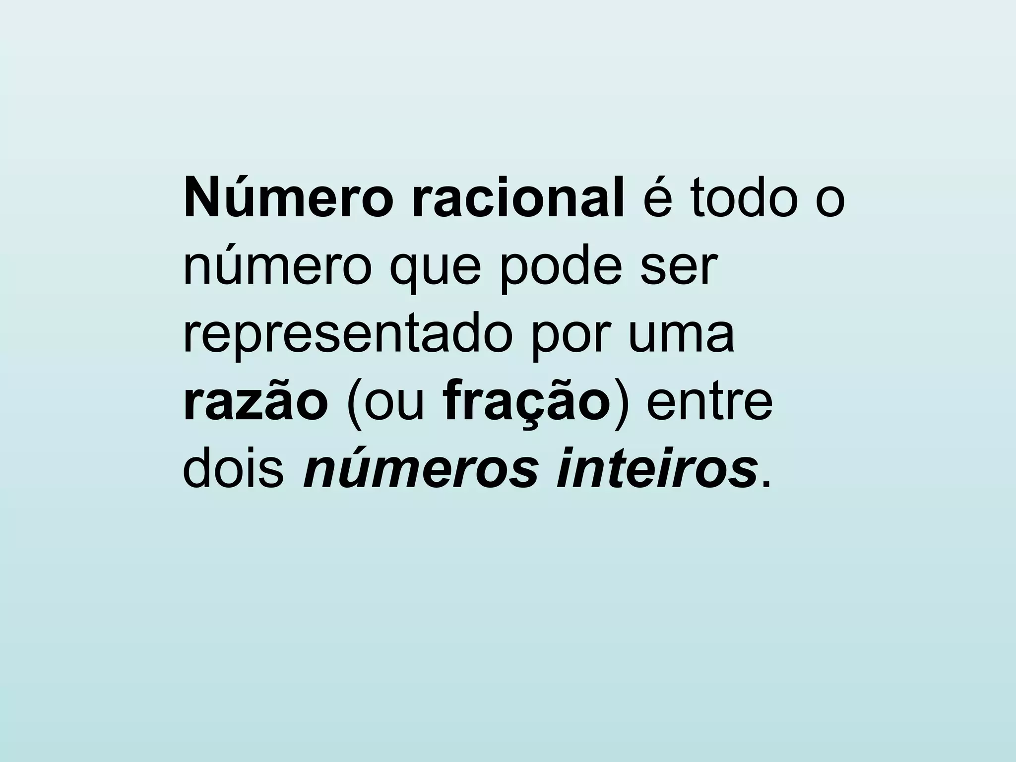 Números racionais | PPS | Education