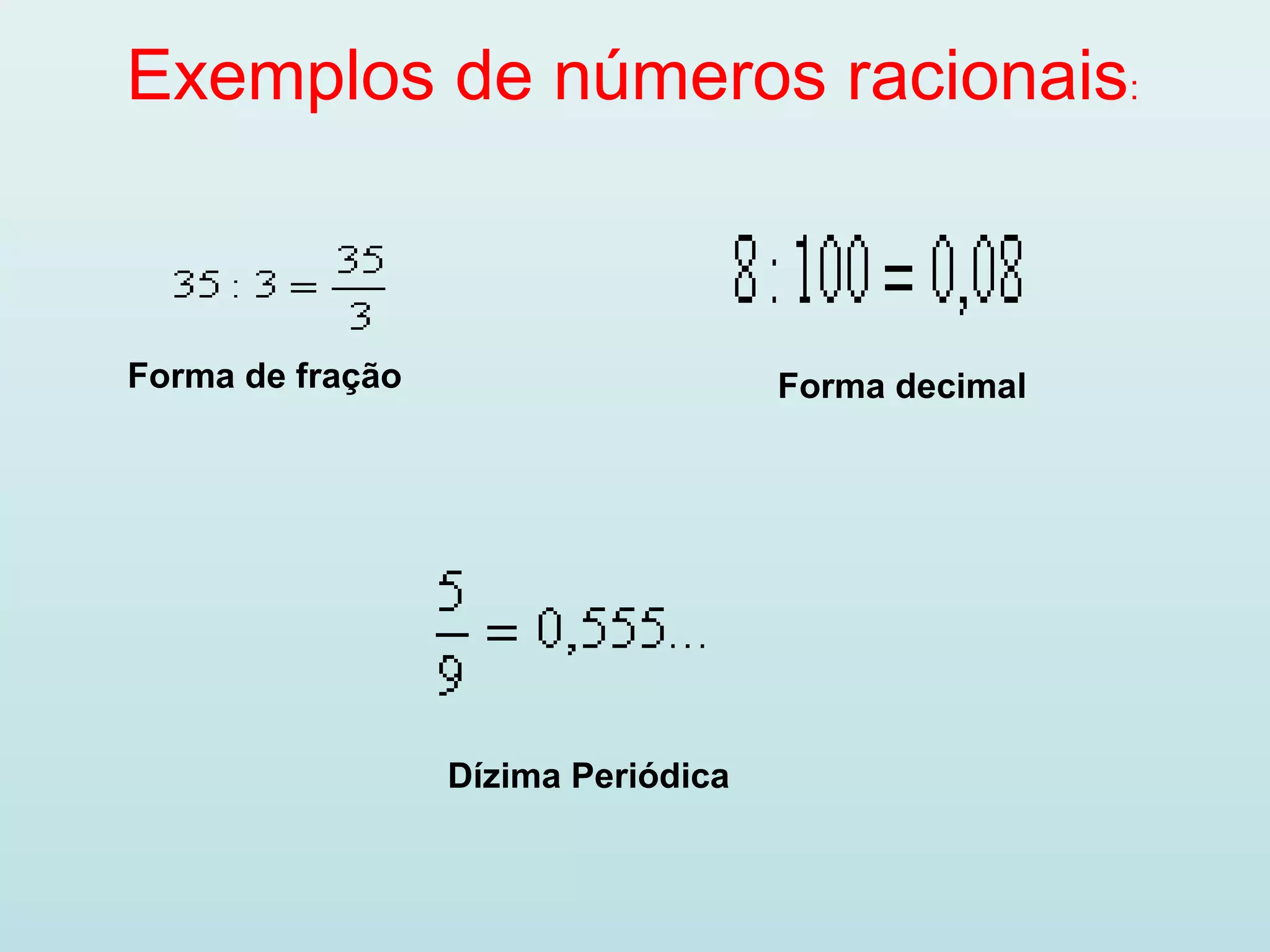 Números racionais | PPS | Education