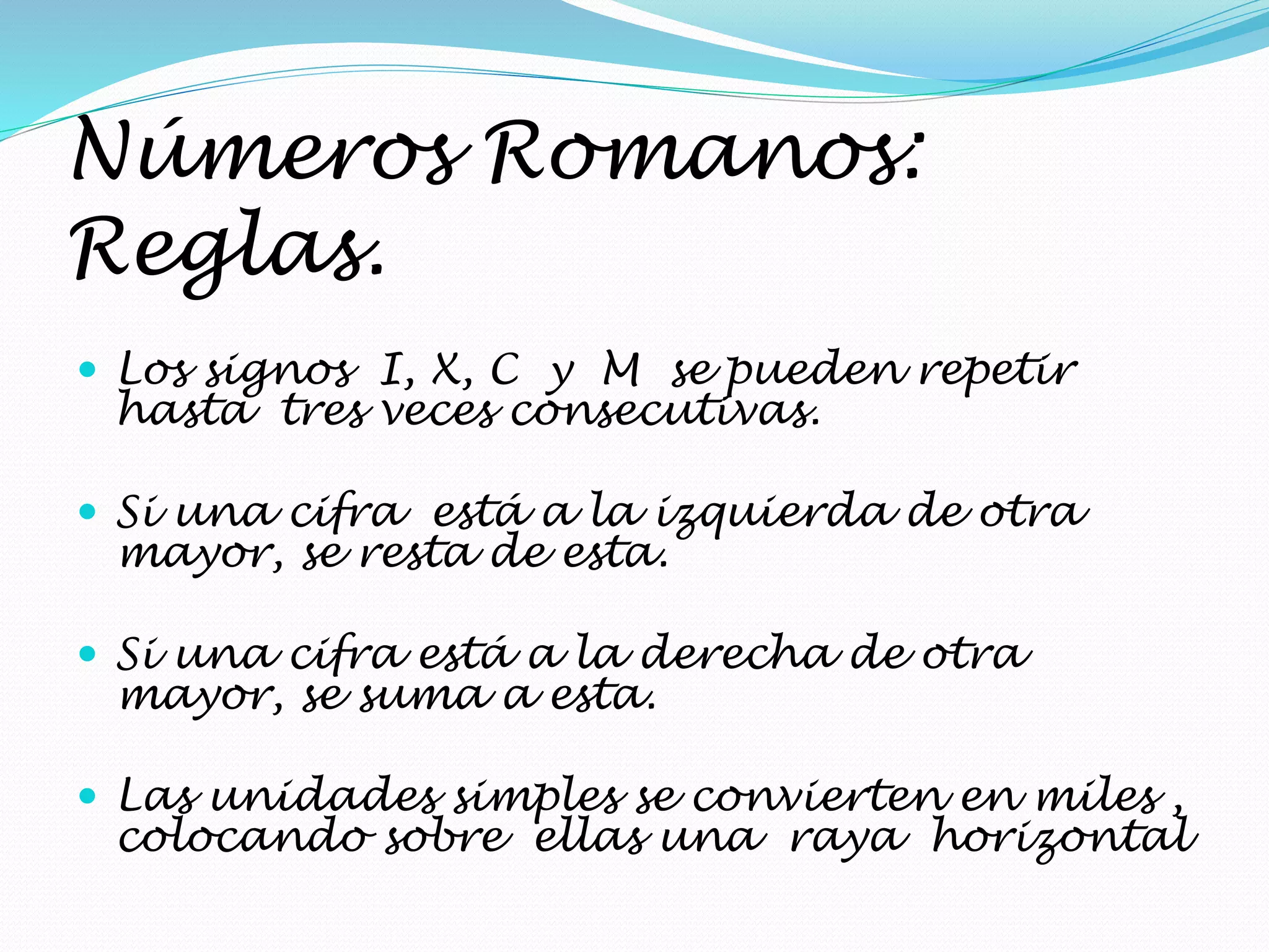Números romanos | PPTX