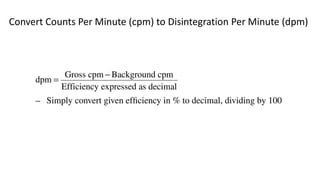 Nuclear Medicine Formulas | PPTX