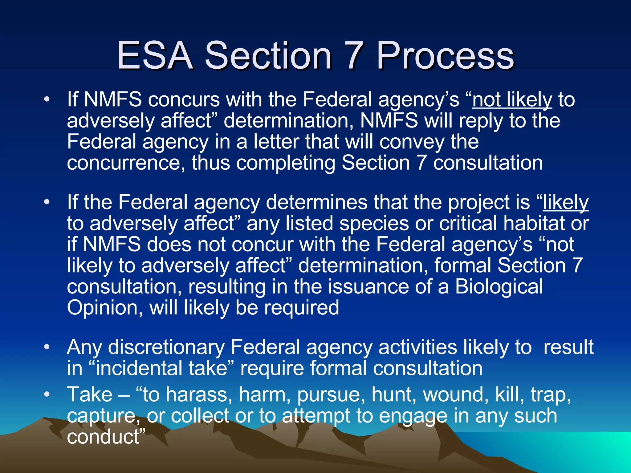 NERO ESA Section 7 presentation to EPA | PPT