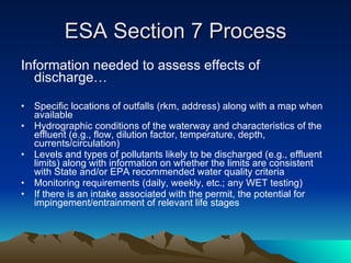 NERO ESA Section 7 presentation to EPA | PPT