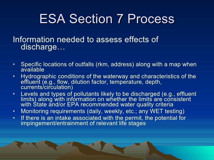 NERO ESA Section 7 presentation to EPA
