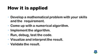 NUMERICAL METHOD AND ITS APPLICATION | PPT
