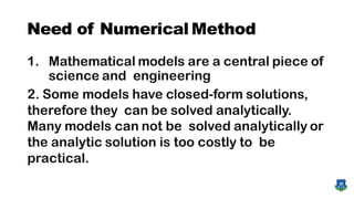 NUMERICAL METHOD AND ITS APPLICATION | PPT