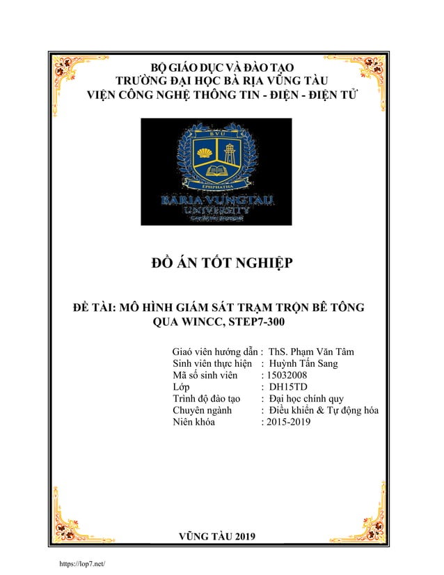 Đồ án Mô hình giám sát trạm trộn bê tông qua Wincc, step7-300 | PDF