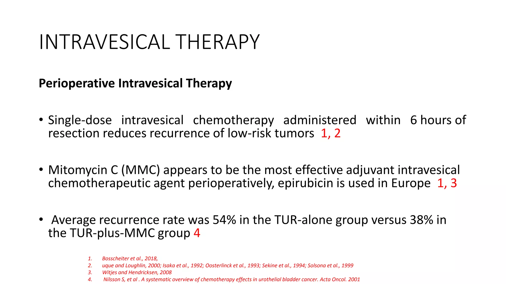 Nmibc, NON MUSCLE INVASIVE BLADDER CANCER | PPTX
