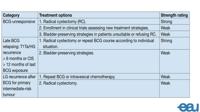 Nmibc, NON MUSCLE INVASIVE BLADDER CANCER | PPTX | Cancer | Diseases ...