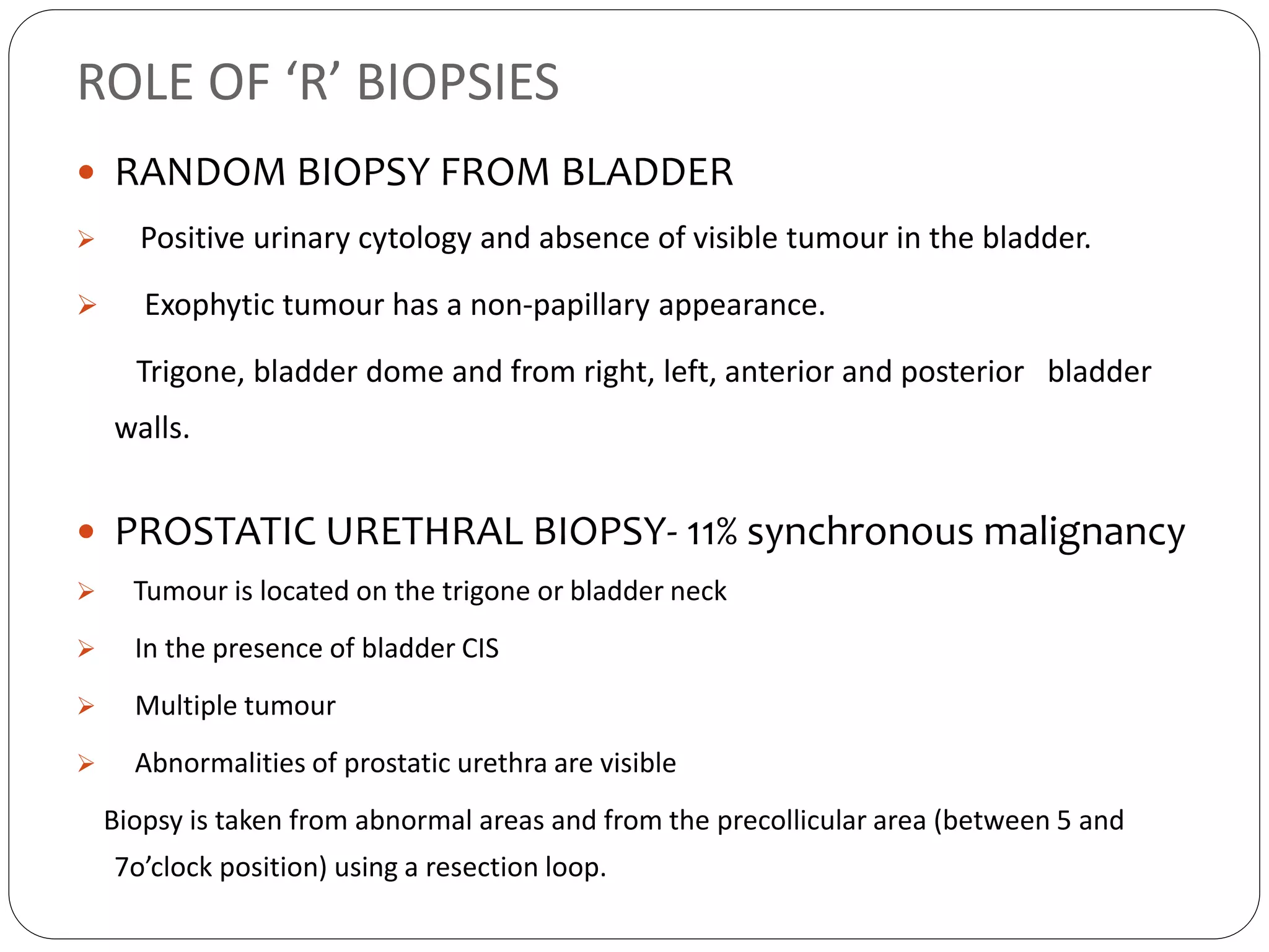 Management of Non Muscle Invasive Bladder Cancer | PPTX
