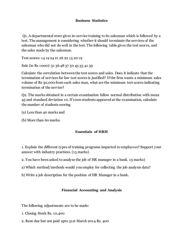 Nmims ASSIGNMENT ANSWERS | PDF