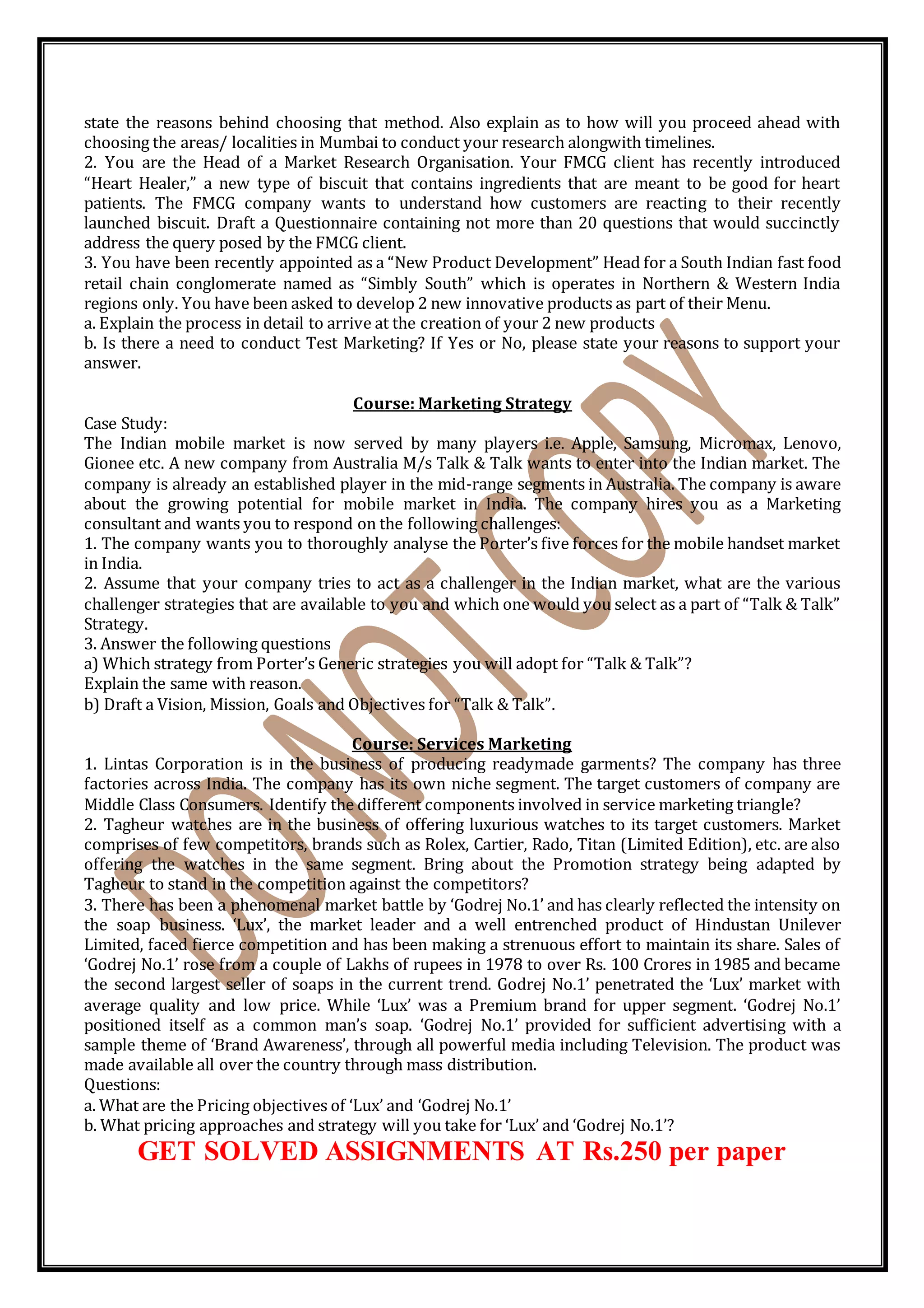 Nmims Dec 2016 Assignments | DOCX