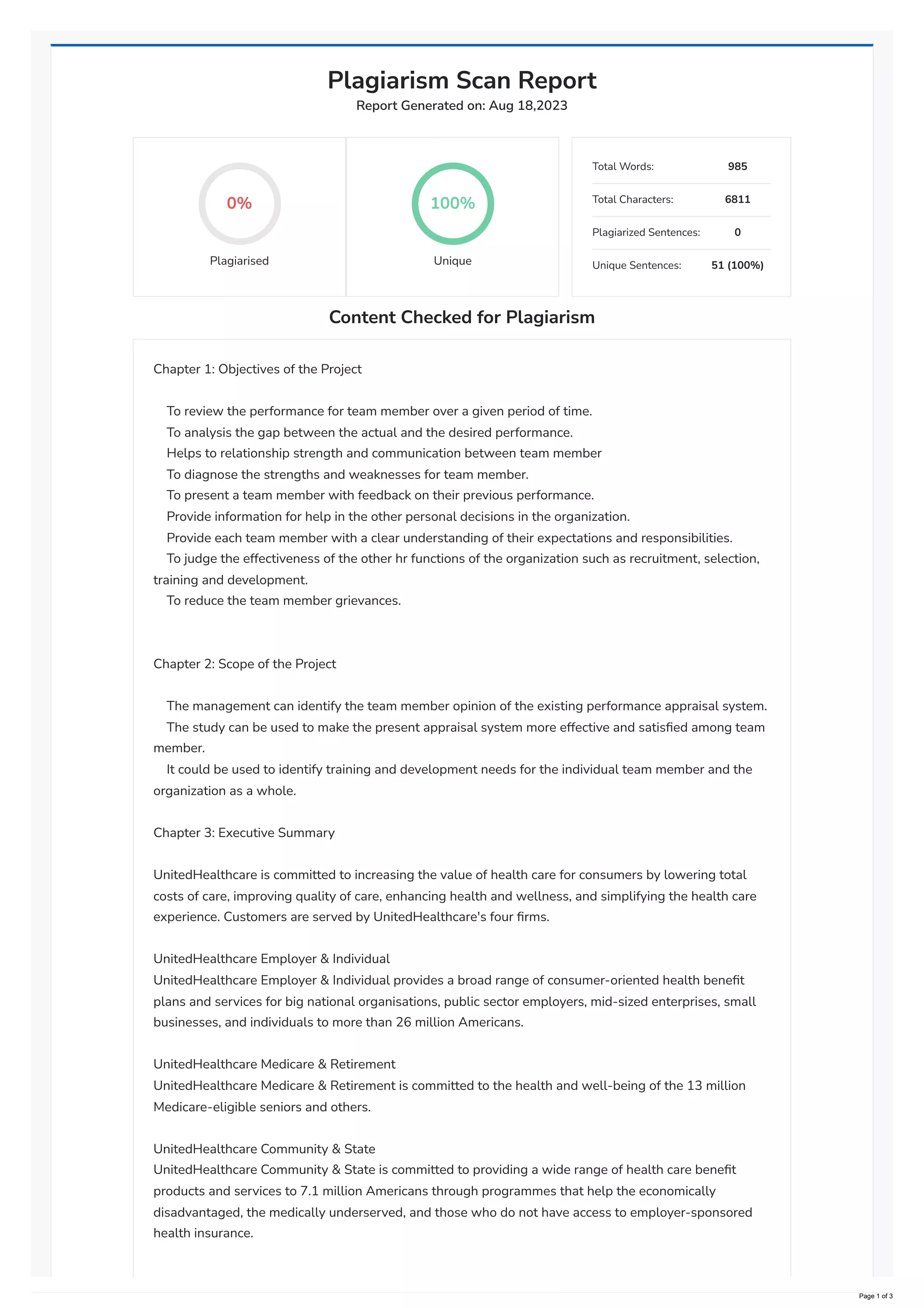 NMIMS Approved 2023 Project Sample - Performance Appraisal Method at ...