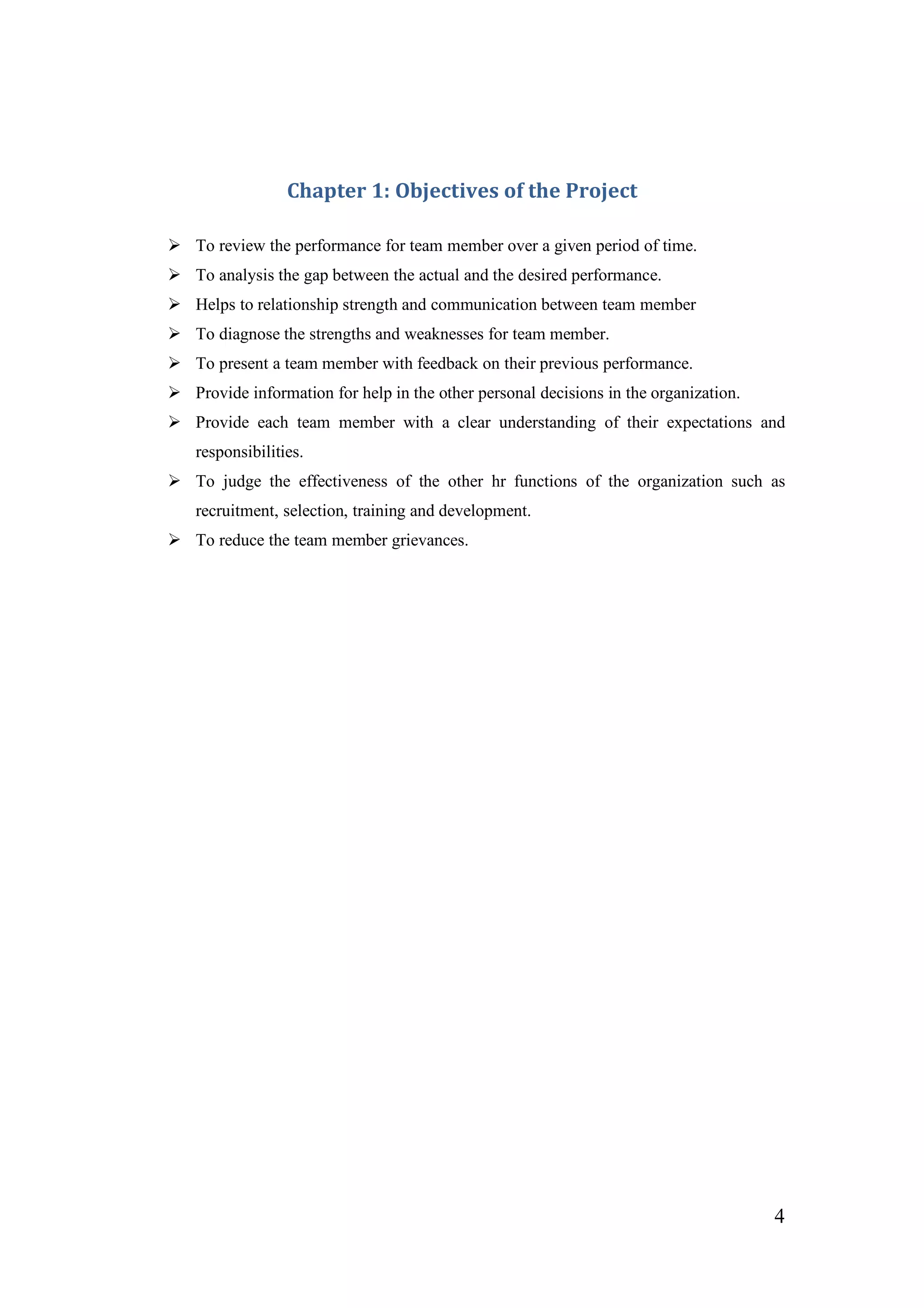 NMIMS Approved 2023 Project Sample - Performance Appraisal Method at ...