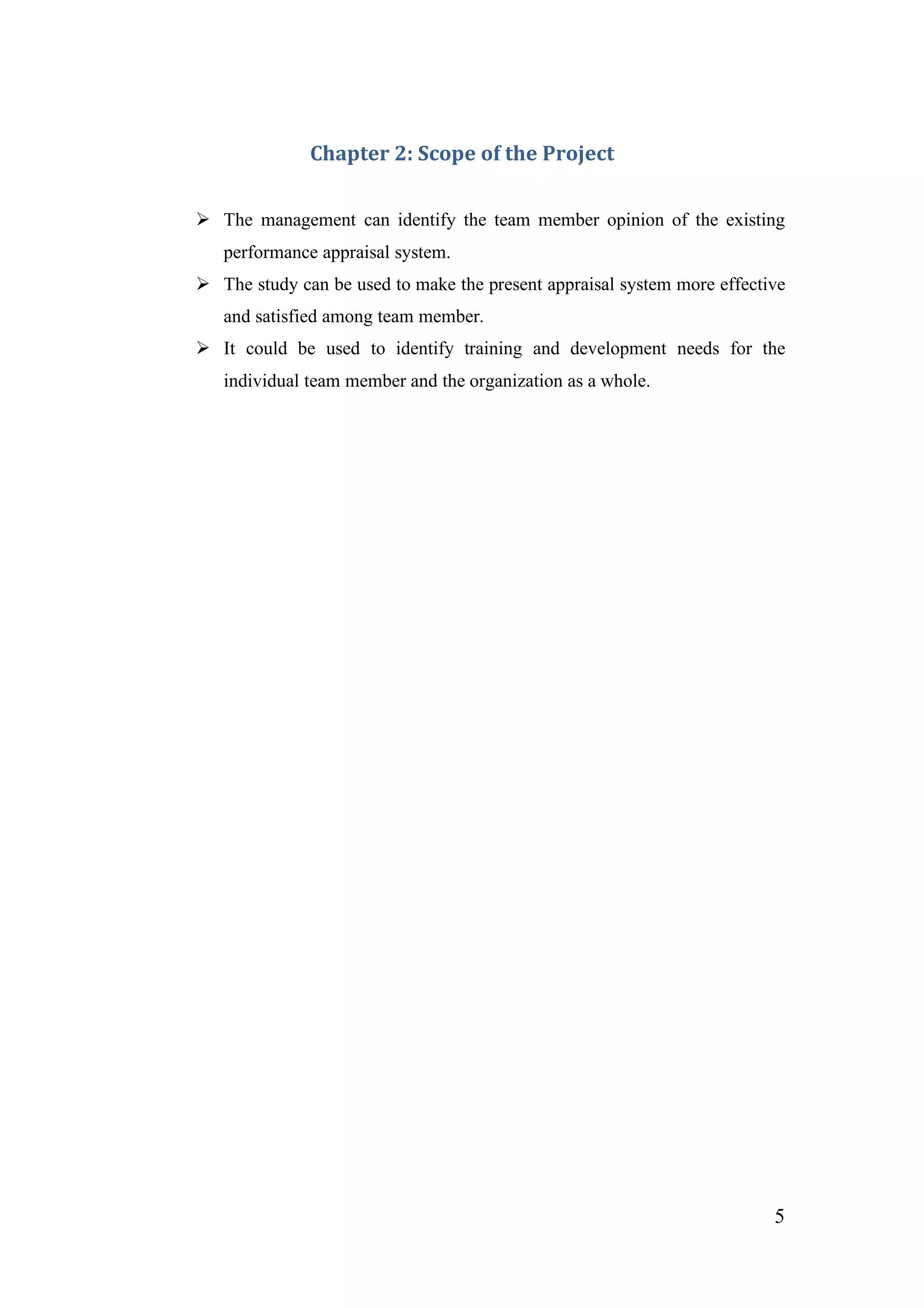 NMIMS Approved 2023 Project Sample - Performance Appraisal Method at ...