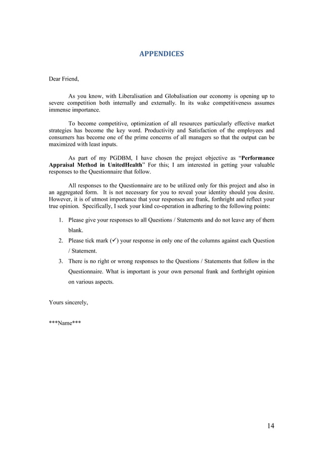 NMIMS Approved 2023 Project Sample - Performance Appraisal Method at ...