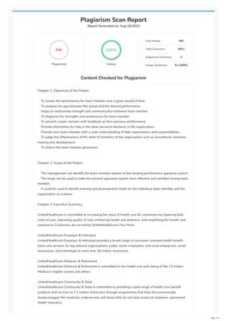 NMIMS Approved 2023 Project Sample - Performance Appraisal Method at ...