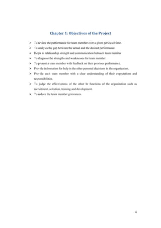 NMIMS Approved 2023 Project Sample - Performance Appraisal Method at ...