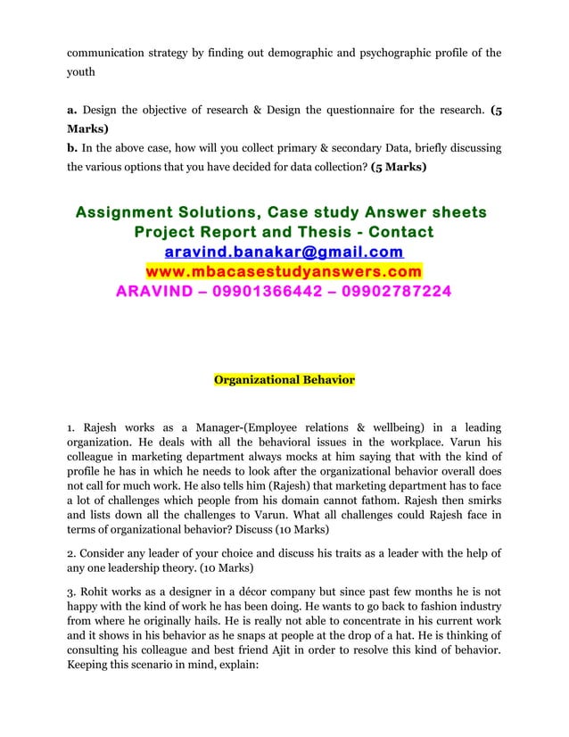 Nmims assignment answer sheets | PDF