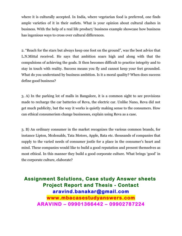 Nmims assignment answer sheets | PDF