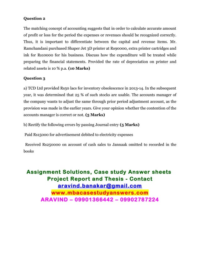 Nmims assignment answer sheets | PDF