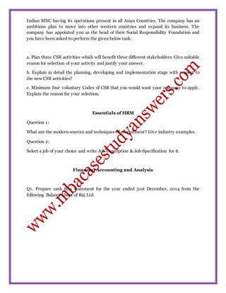 Nmims assignment answer sheets 9902787224 | DOCX | Human Resources | Business