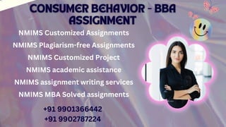 NMIMS Customized Consumer Behavior - BBA Assignment.pdf