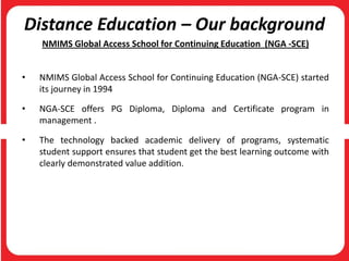 Nmims distance learning programs ppt | PDF
