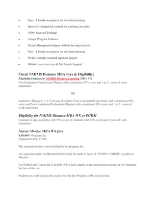 Nmims distance mba | PDF