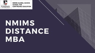 NMIMS Distance MBA - Why NMIMS | PDF