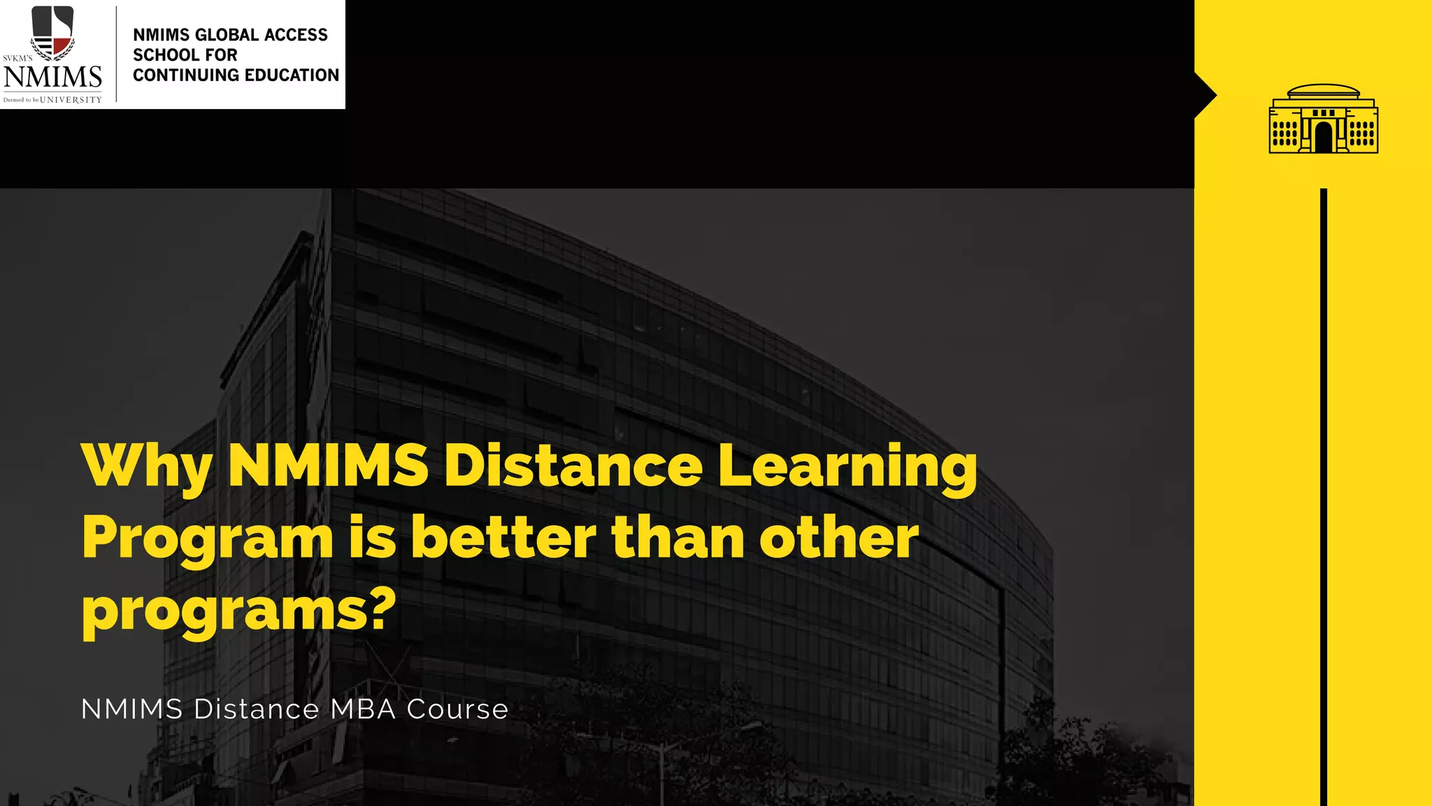 NMIMS Distance Learning MBA | PDF