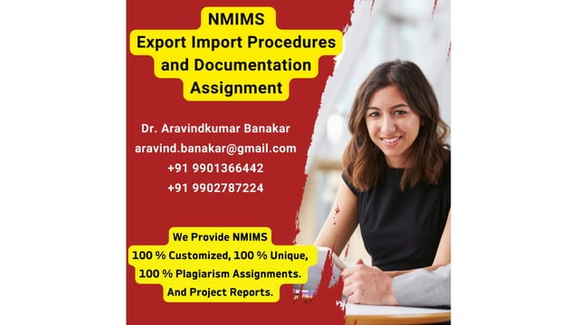 NMIMS Export Import Procedures and Documentation Assignment.pdf