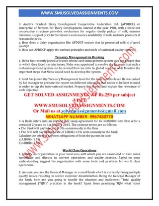 mba solved assignments | PDF