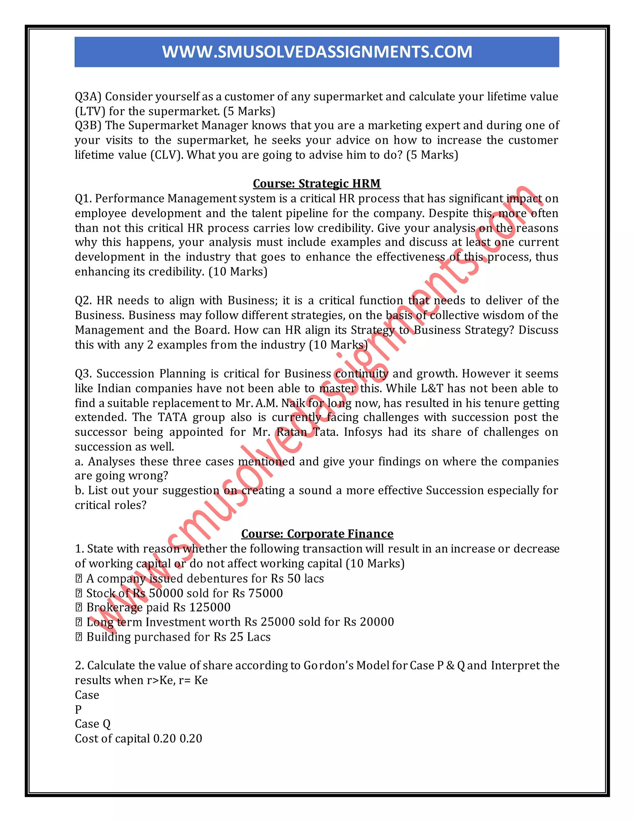 mba solved resitting assignments | DOCX