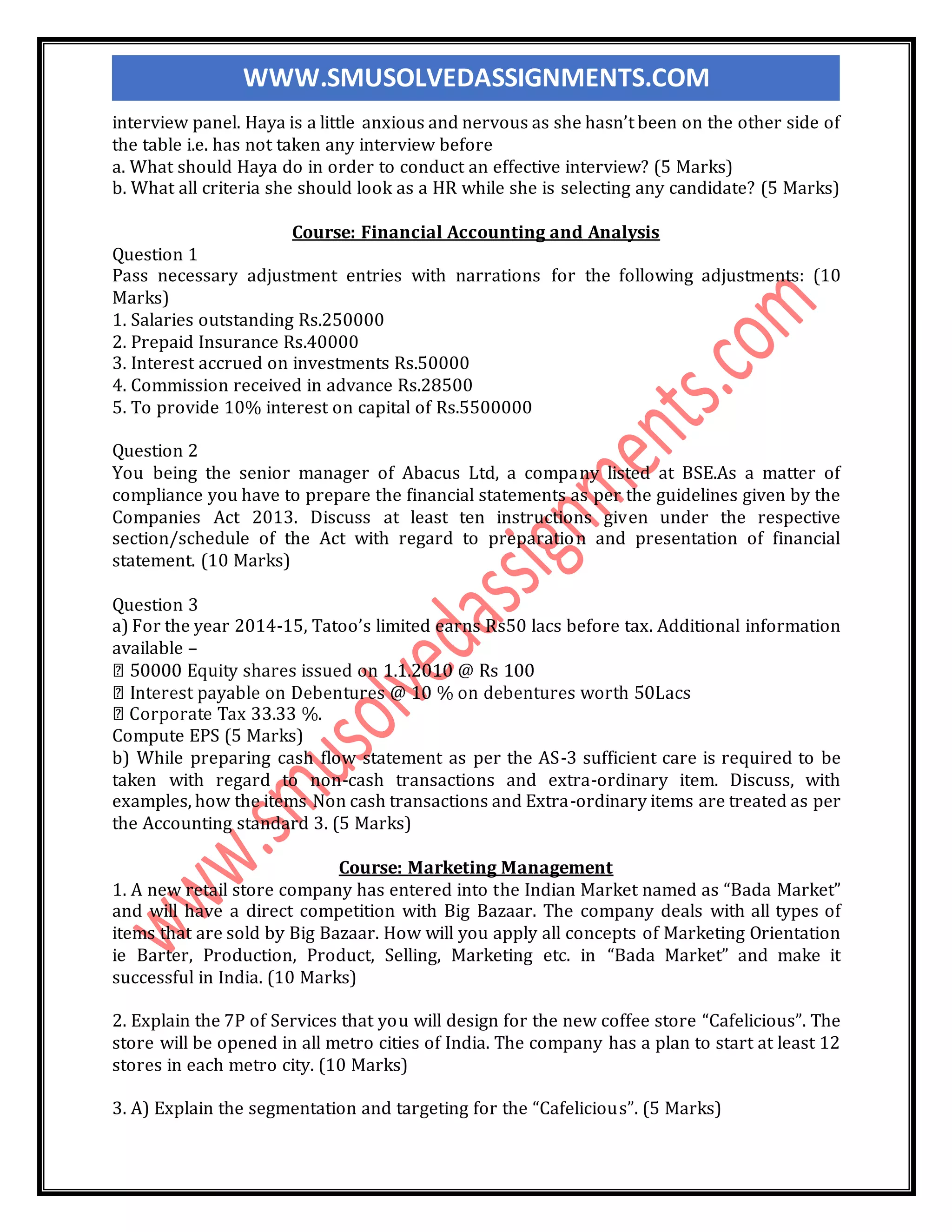 mba solved resitting assignments | DOCX