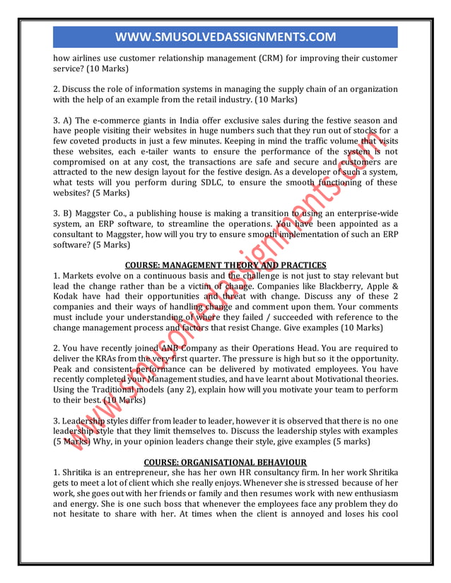 mba solved resitting assignments | DOCX