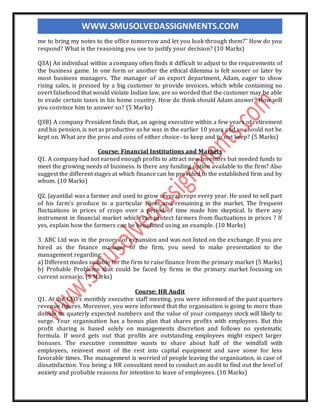 mba solved resitting assignments | DOCX