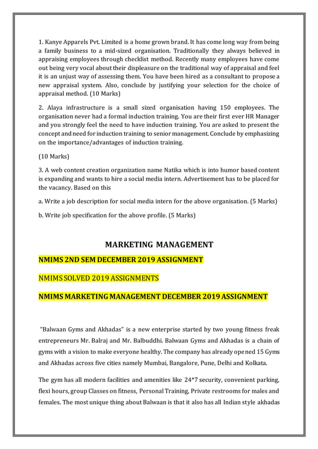 Nmims narsee monjee_solved_assignments_2 | DOCX
